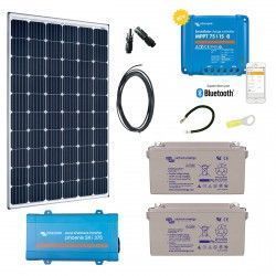 Kit solaire Autonome 300W + Convertisseur 230V - 375VA