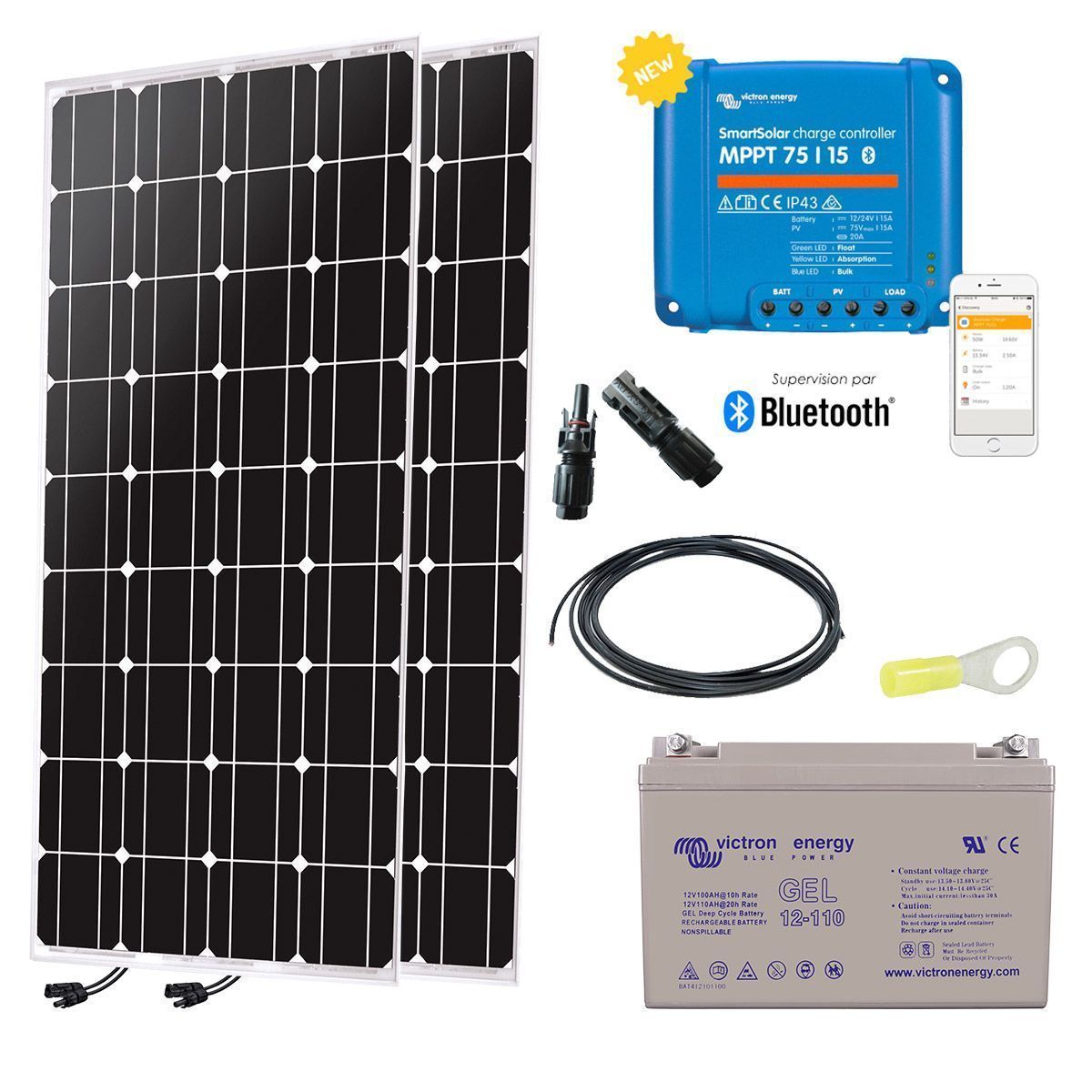 Kit solaire Autonome 12V-200W