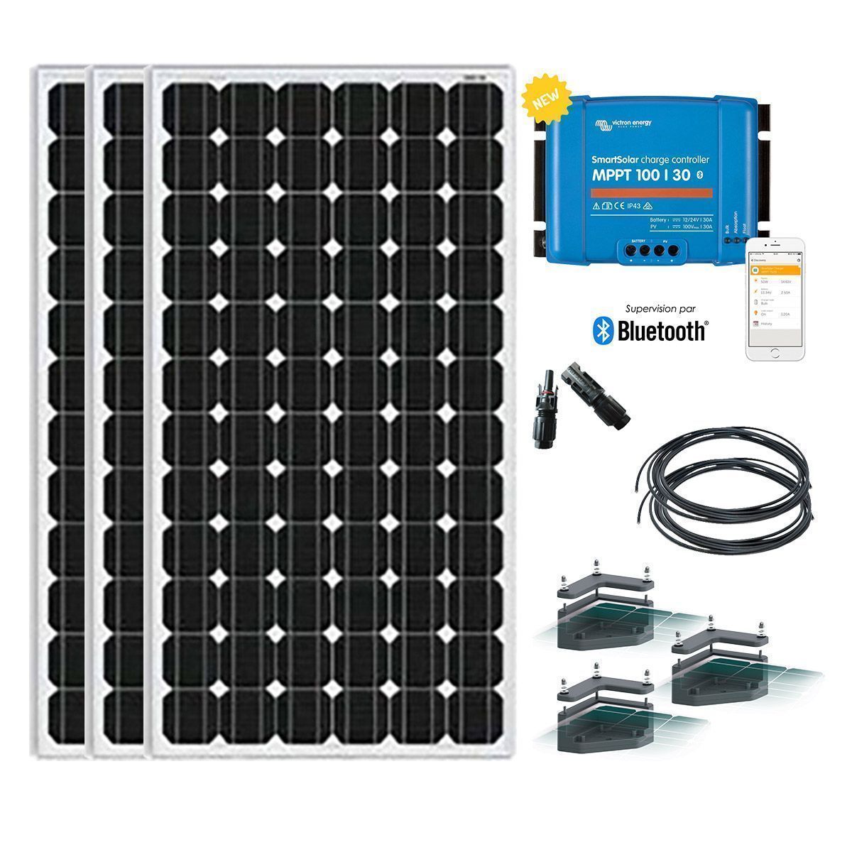 Kit solaire camping-car 12V-300W