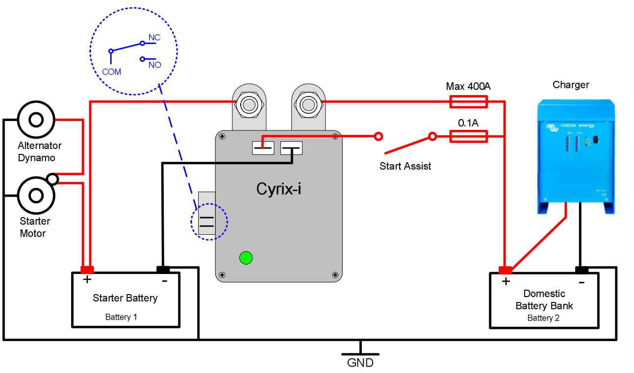 Coupleur de batterie Cyrix-I 24/48V-400A - Victron Energy
