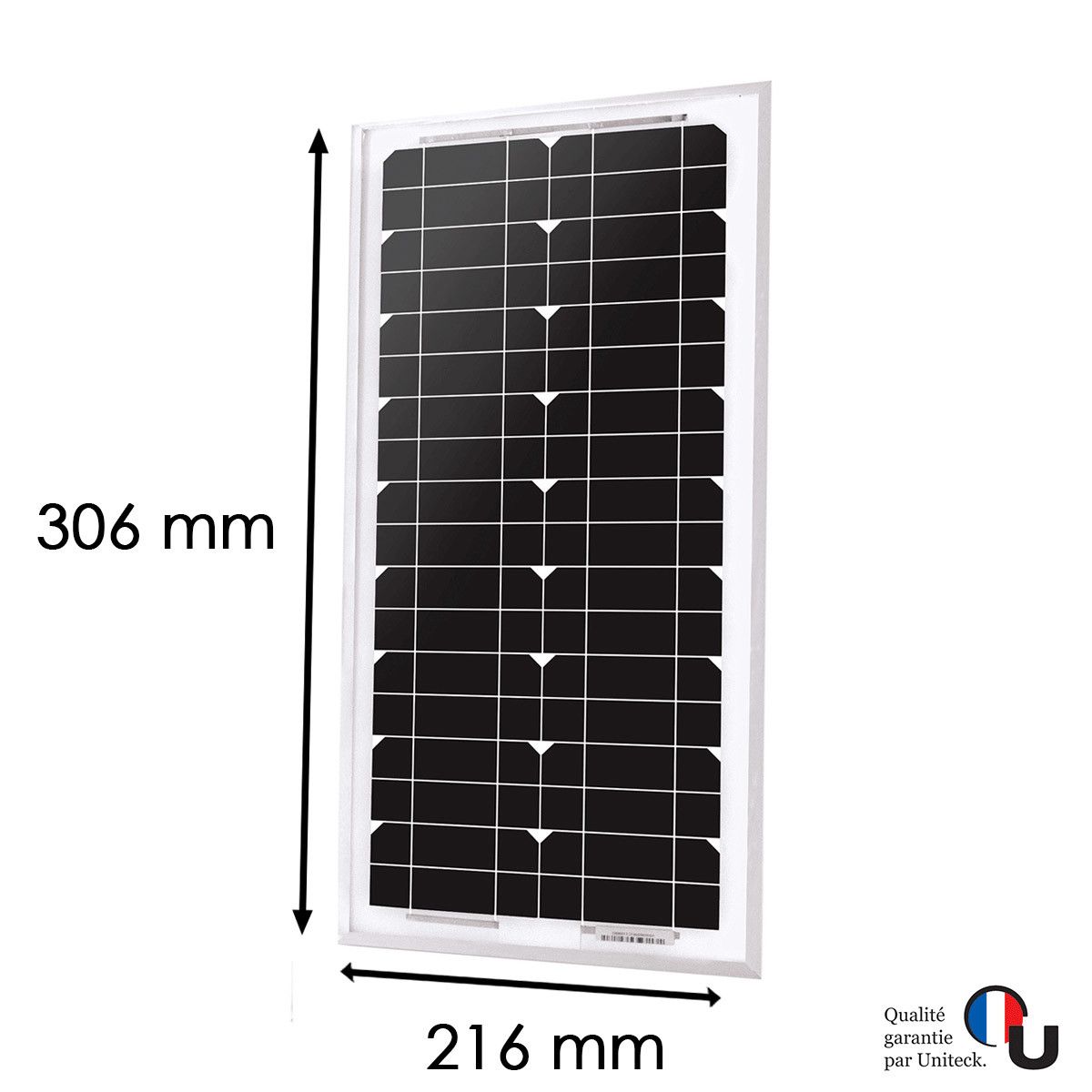 Panneau solaire Unisun 5W - 12V Monocristallin